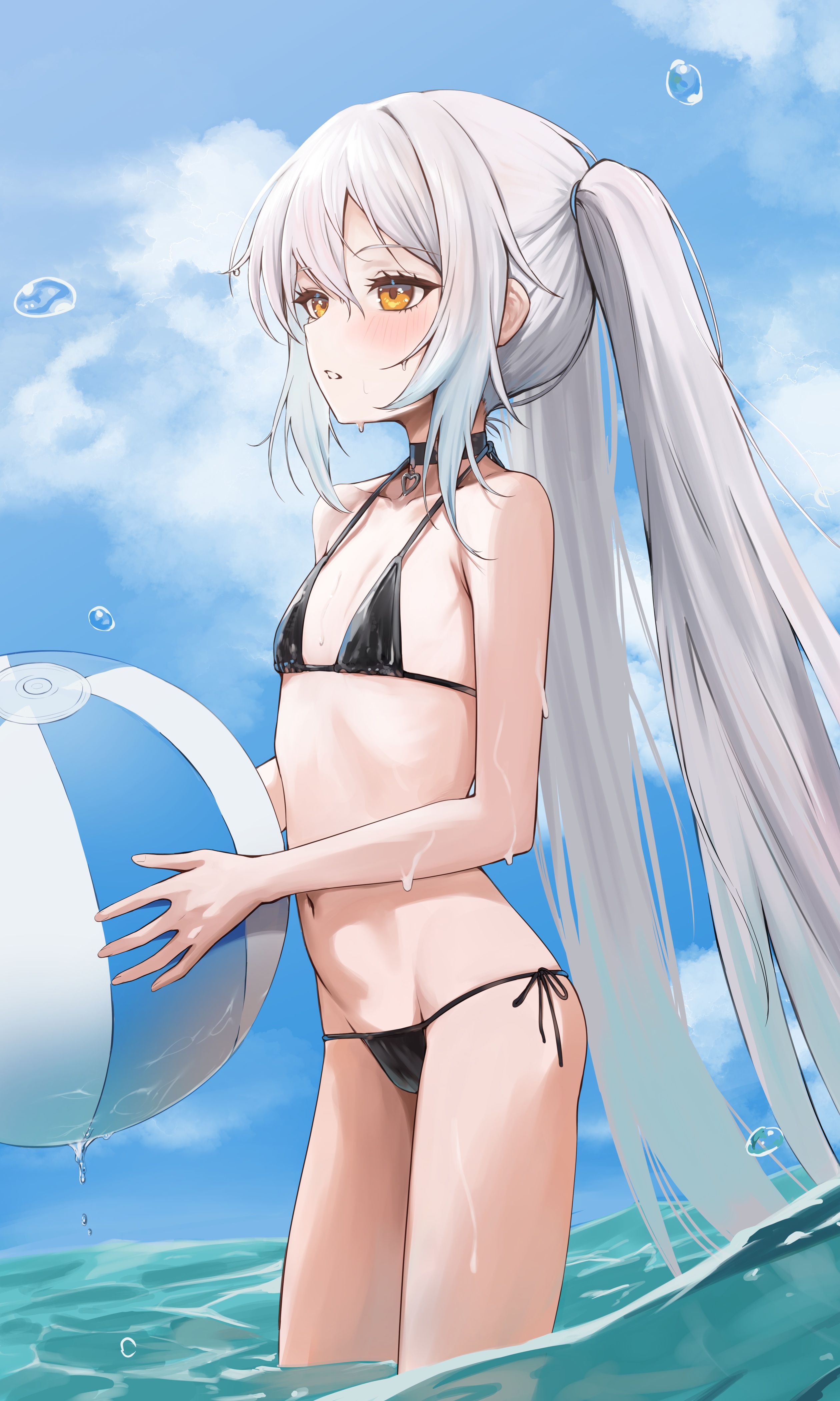 honashi bikini loli swimsuits wet | #1235131 | yande.re